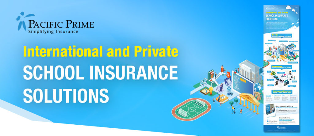 New school insurance infographic released by Pacific Prime Thailand